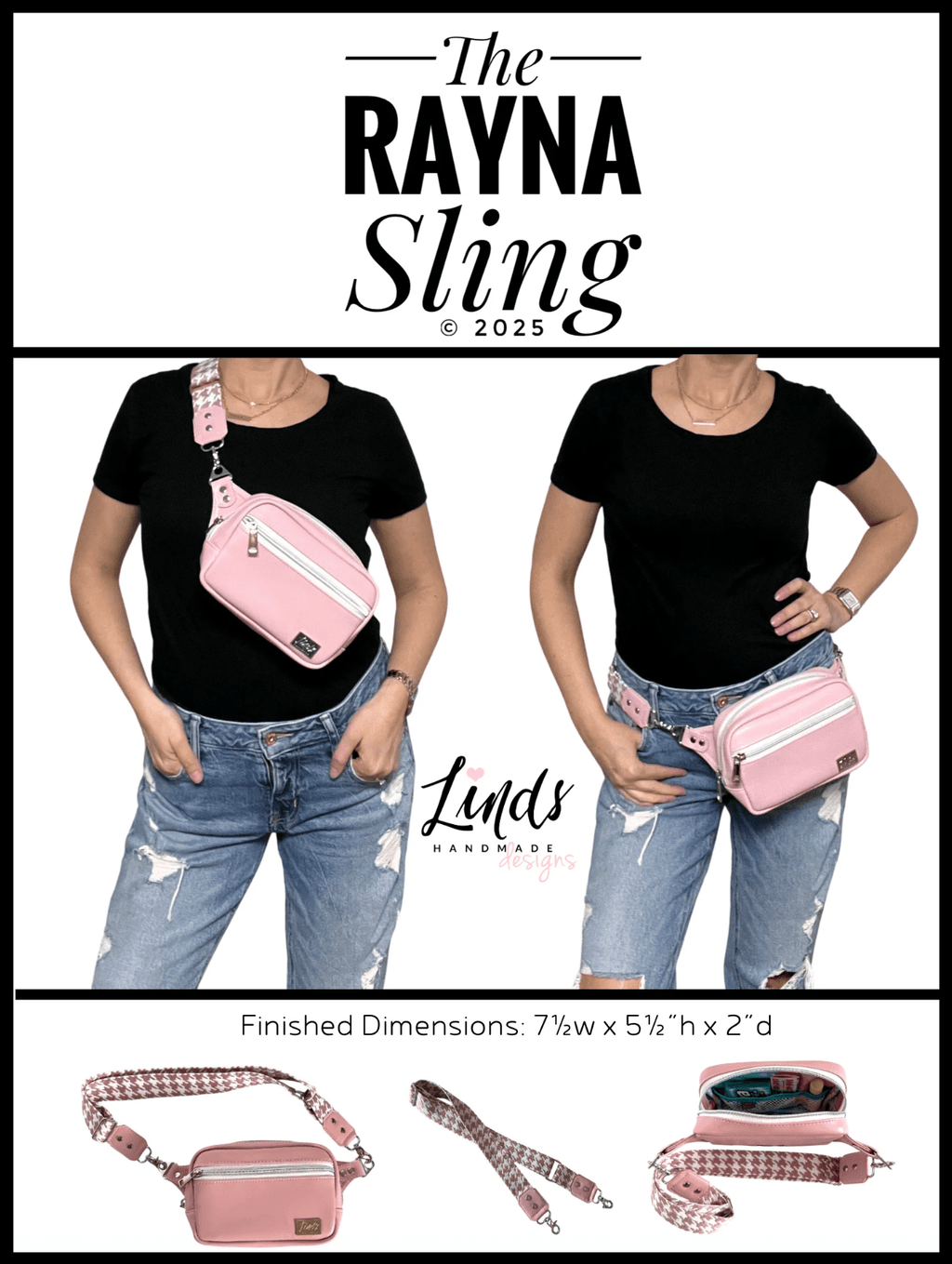 Rayna Sling by Linds Handmade (Printed Paper Pattern) - Emmaline Bags Inc.