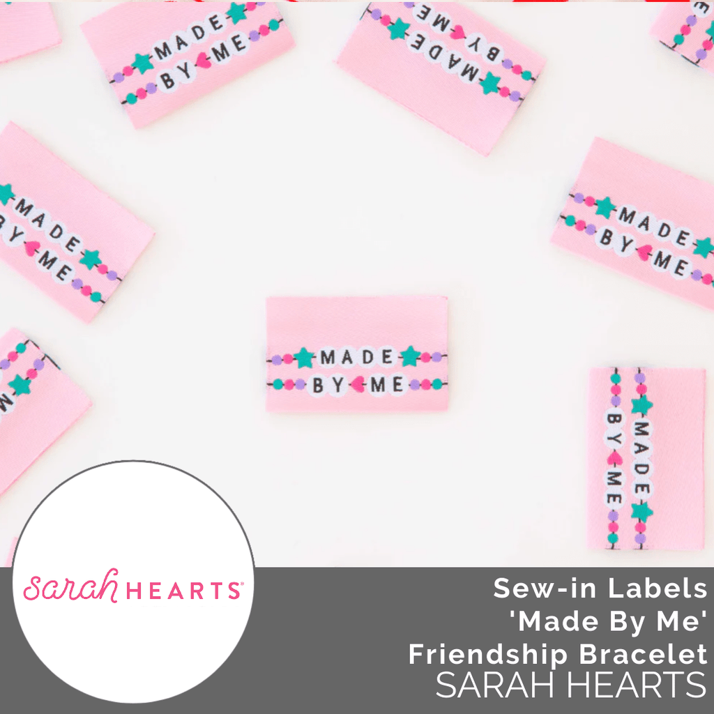 Sew-in Labels: 'Made by Me' Friendship Bracelet - Emmaline Bags Inc.