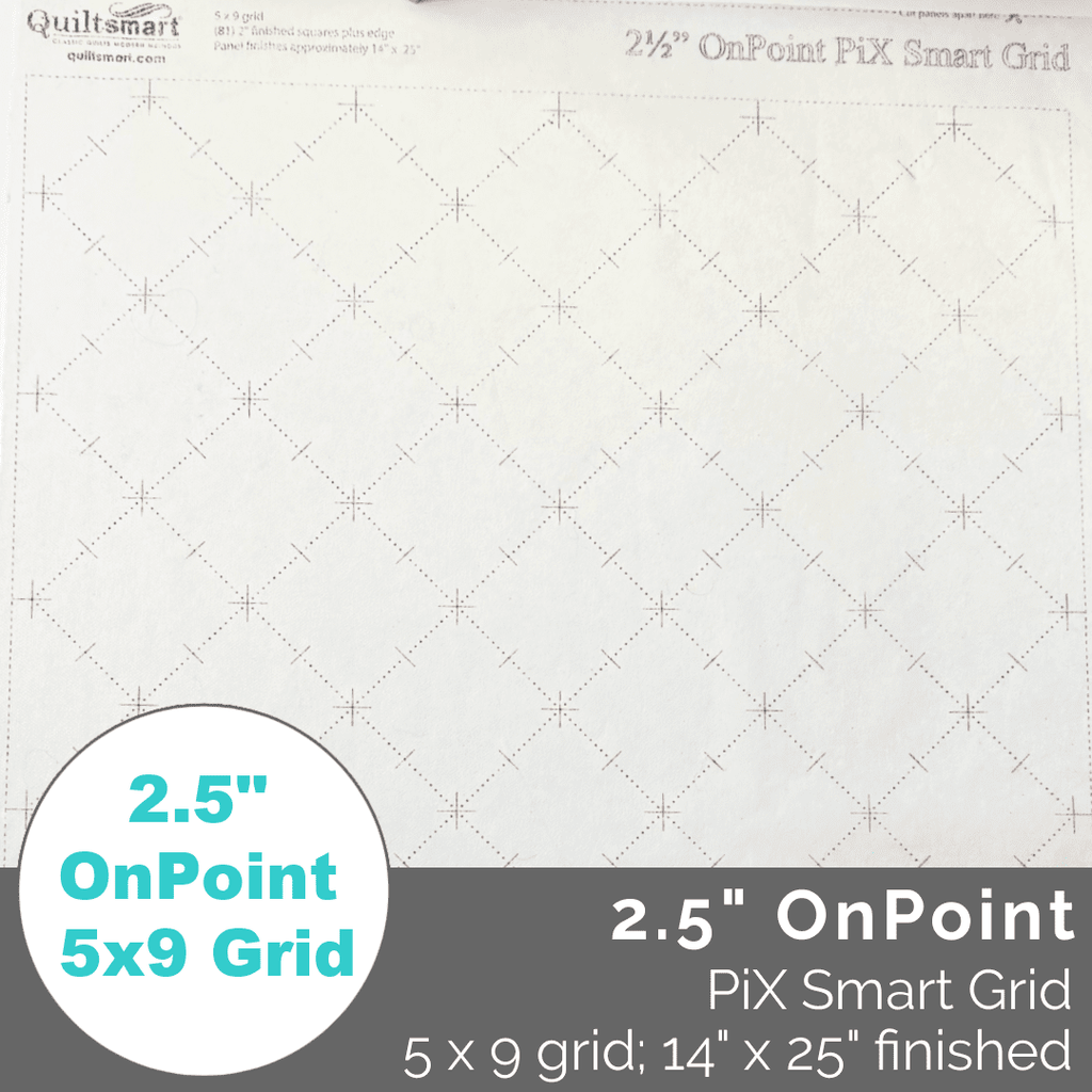 2.5" OnPoint PiX Smart Grid by Quiltsmart | 5 x 9 Grid | Emmaline Bags ...