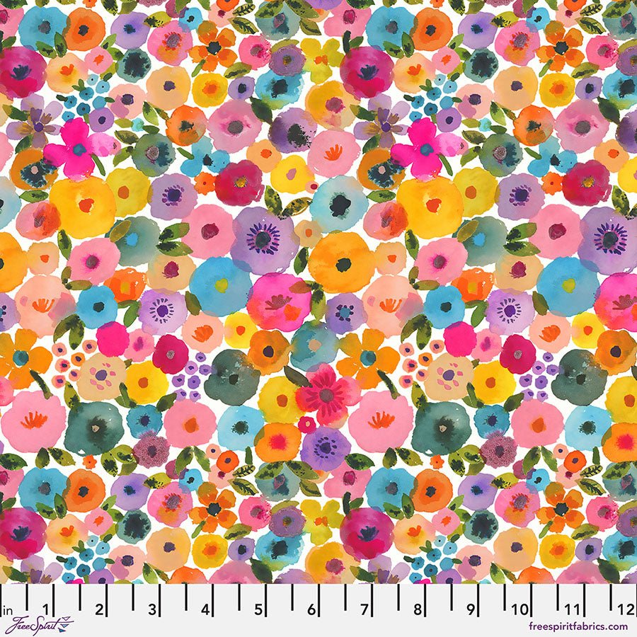 Bright Flower Beauties // Sweet Somethings for FreeSpirit (1/4 yard ...