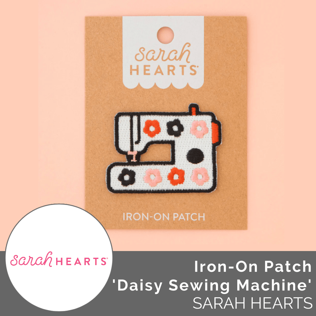 Iron-On Patch: Daisy Sewing Machine - Emmaline Bags Inc.