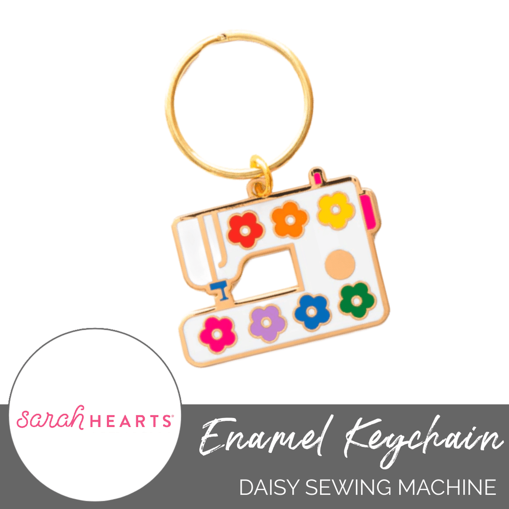 Keychain: Daisy Sewing Machine - Emmaline Bags Inc.