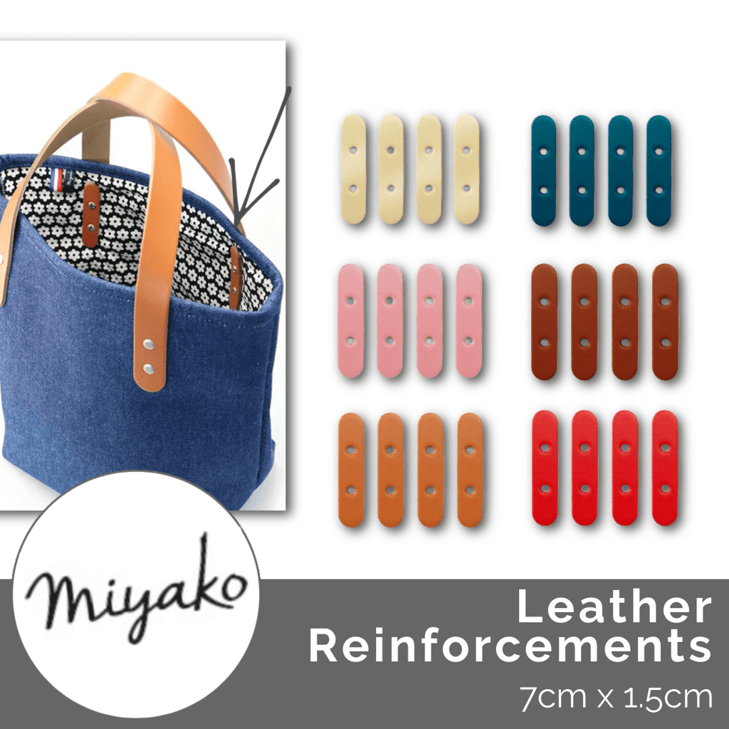 Miyako Leather Strap Reinforcements - Emmaline Bags Inc.