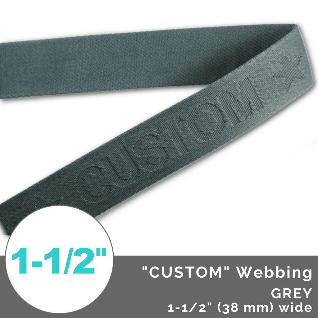 Polyester Webbing with *CUSTOM* Woven: 1-1/2"| Emmaline Bags – Emmaline ...