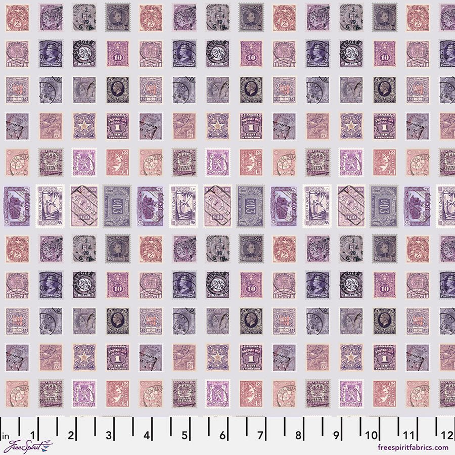 Purple Stamps // Tim Holtz Eclectic Elements - Palette - (1/4 yard ...
