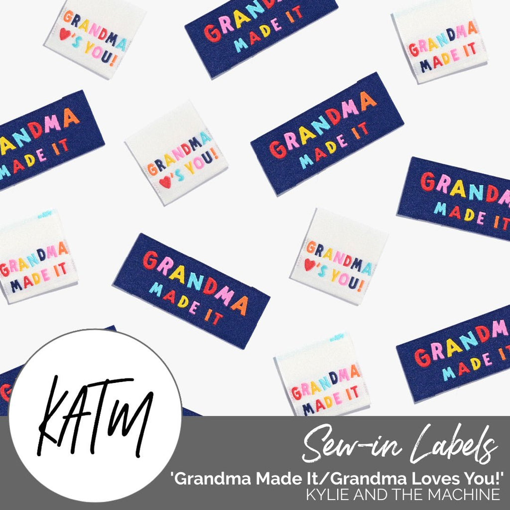Sew-In Labels: 'Grandma Made it/Grandma Loves You!' | KATM - Emmaline ...