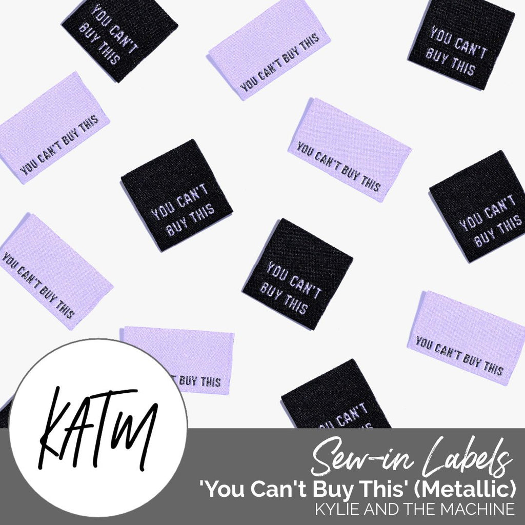 Sew-In Labels: 'You Cant Buy This' (Metallic Multi) | KATM - Emmaline ...