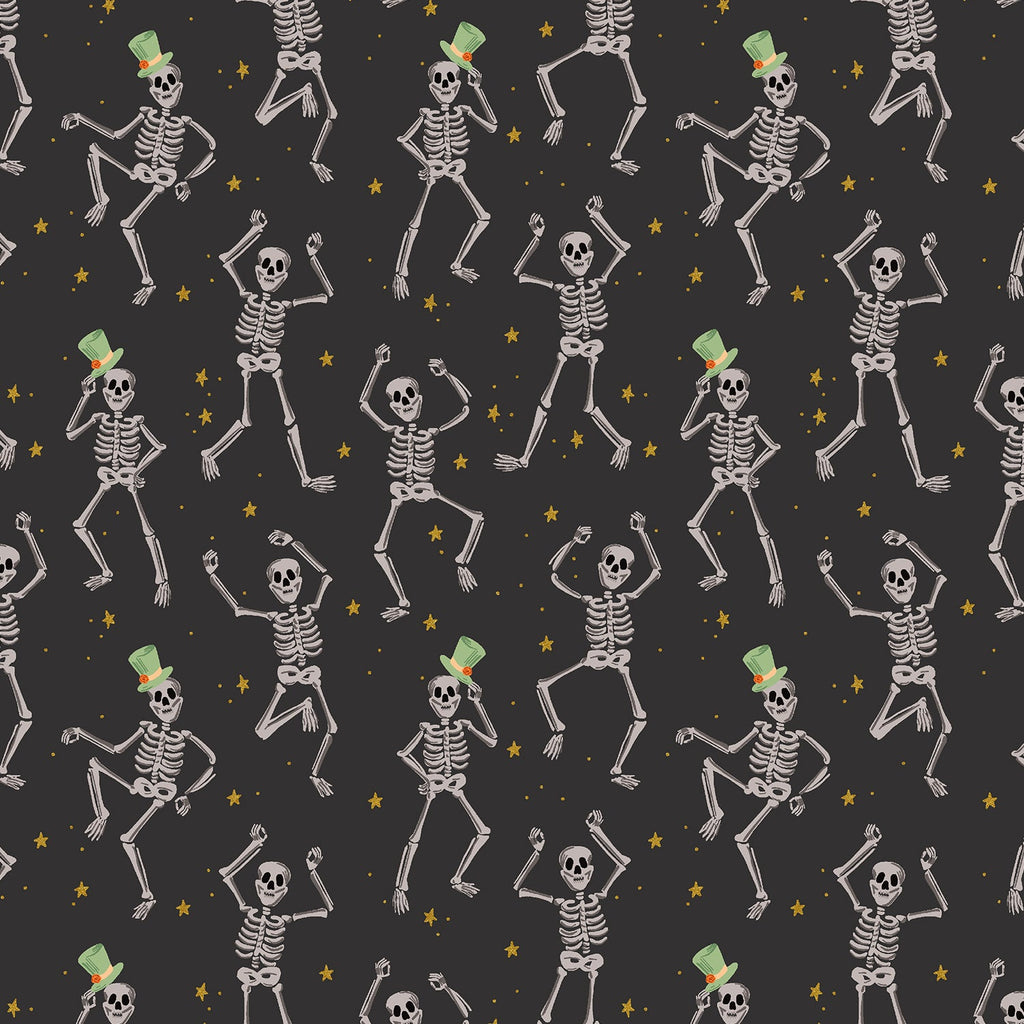 Skeletons in Black // Halloween by Rifle Paper Co (1/4 yard) - Emmaline ...