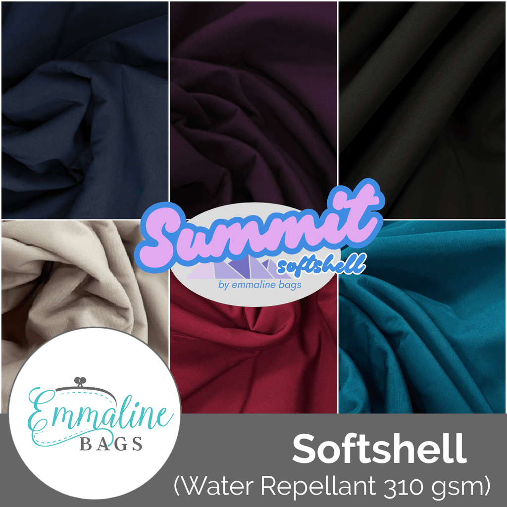 Summit | Water Repellant Softshell (per 1/2 yard) | Emmaline Bags ...