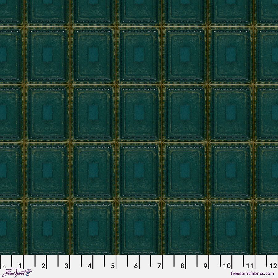 Teal Tiles // Tim Holtz Eclectic Elements - Palette - (1/4 yard ...