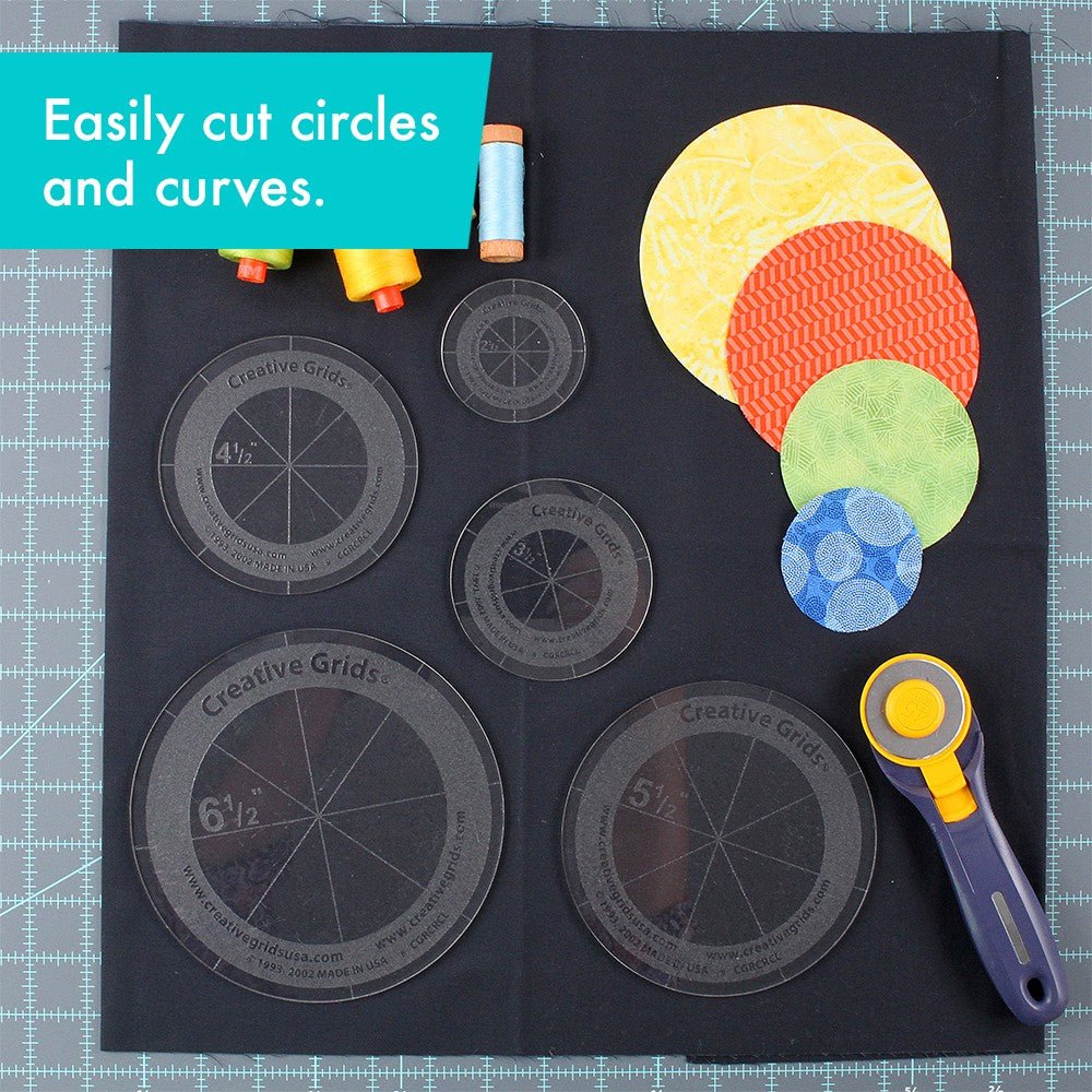 Template Set: Rotary Cutting Circles - Emmaline Bags Inc.