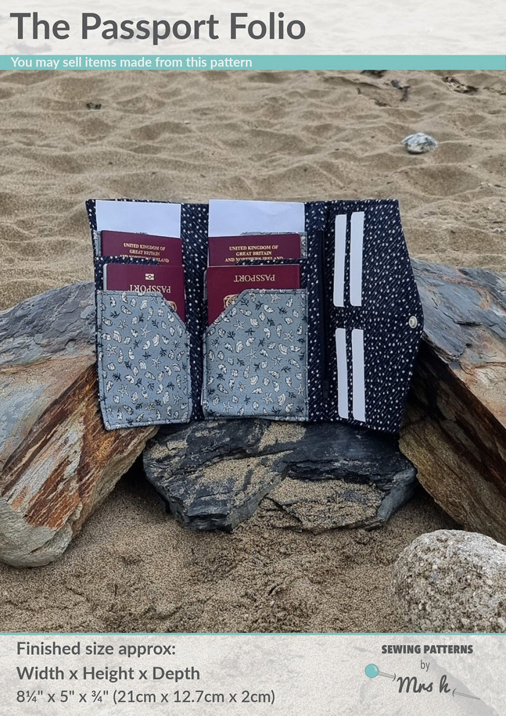The Passport Folio by Sewing Patterns by Mrs H (Printed Paper Pattern ...