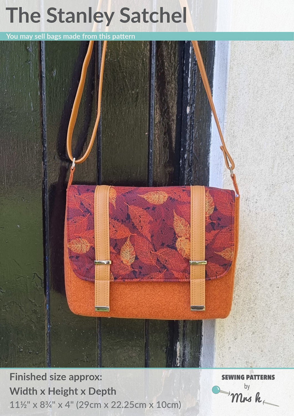 The Stanley Satchel by Sewing Patterns by Mrs H (Printed Paper Pattern ...