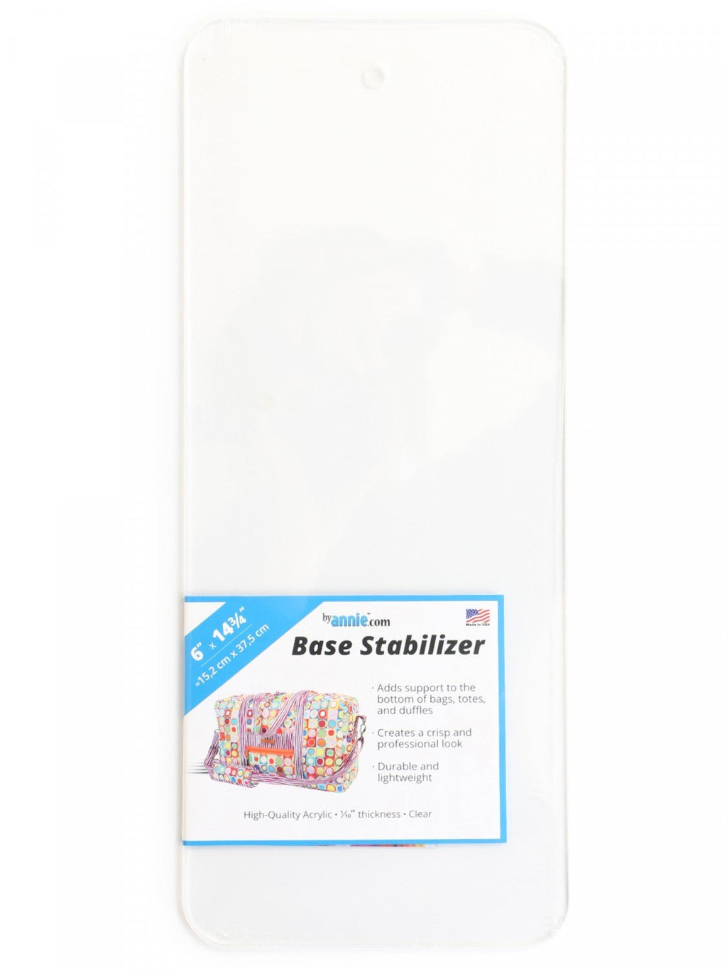 Acrylic Base Stabilizer BS120 (6" x 14-3/4") - Emmaline Bags Inc.