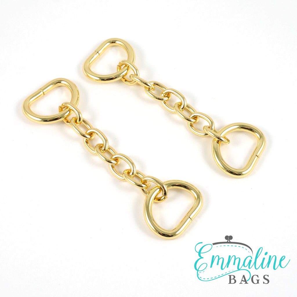 Chain Strap Connectors - 2 Pack - Emmaline Bags Inc.
