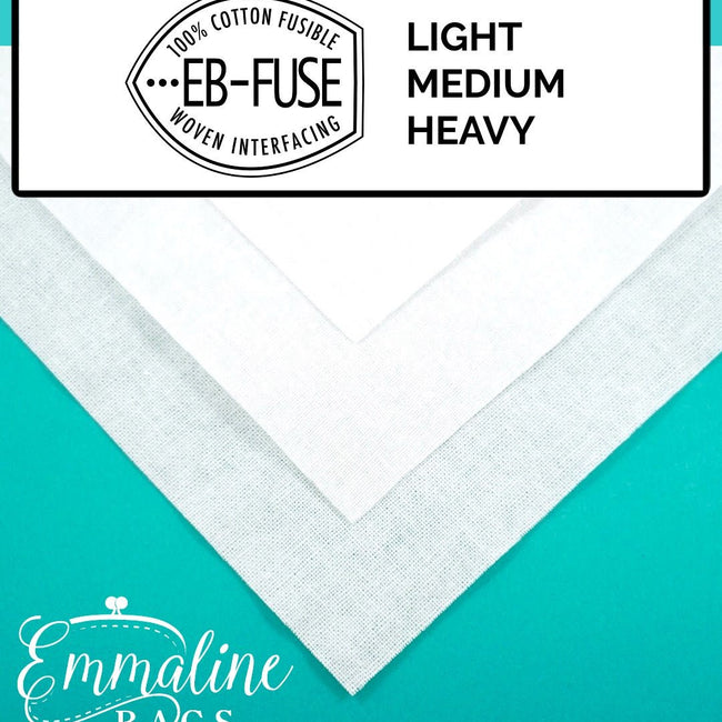 EB-FUSE // Emmaline Fusible Woven Cotton Interfacing - Emmaline Bags Inc.