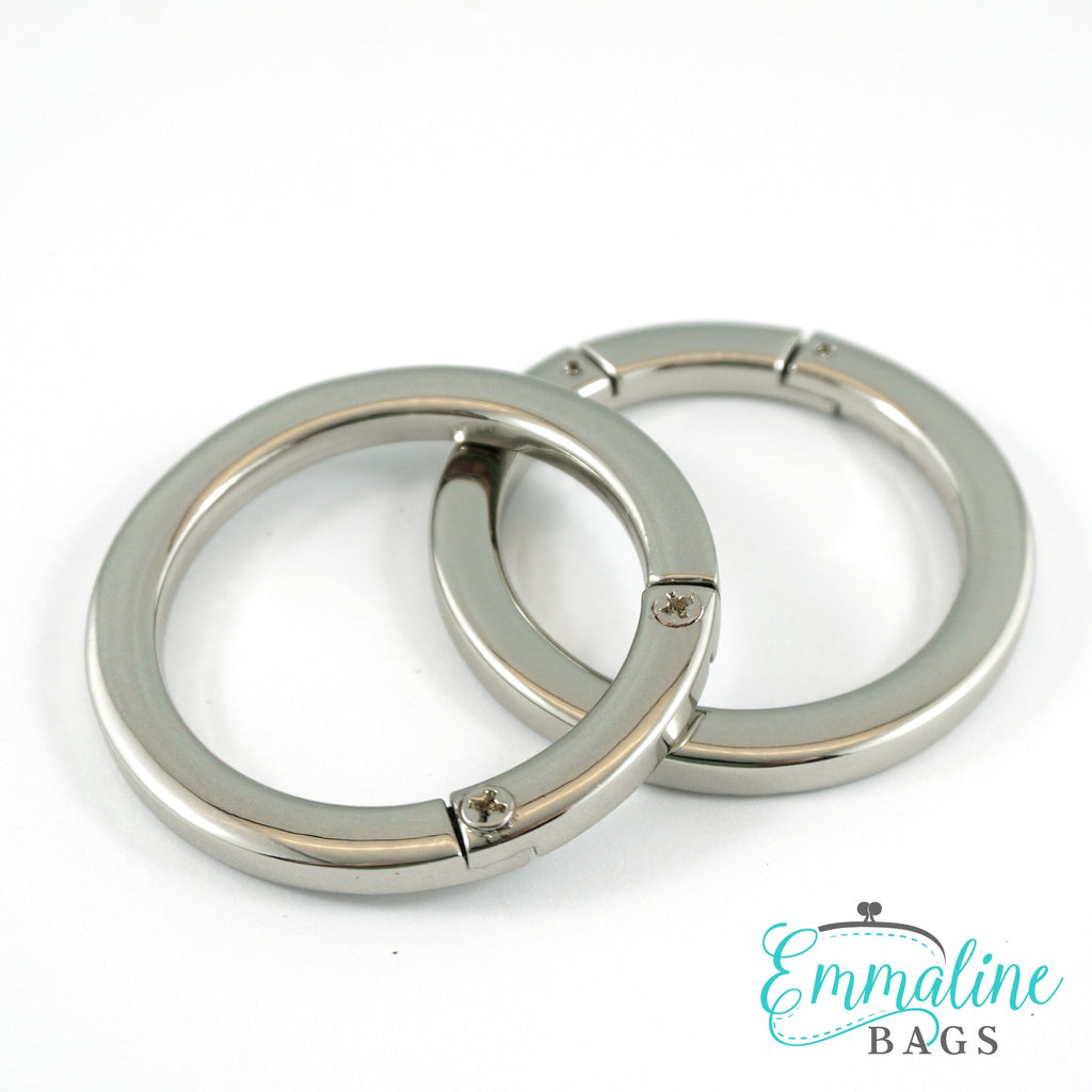 Gate Rings (Screw Together): 1 1/2" (38 mm) in Nickel Finish (2 Pack ...