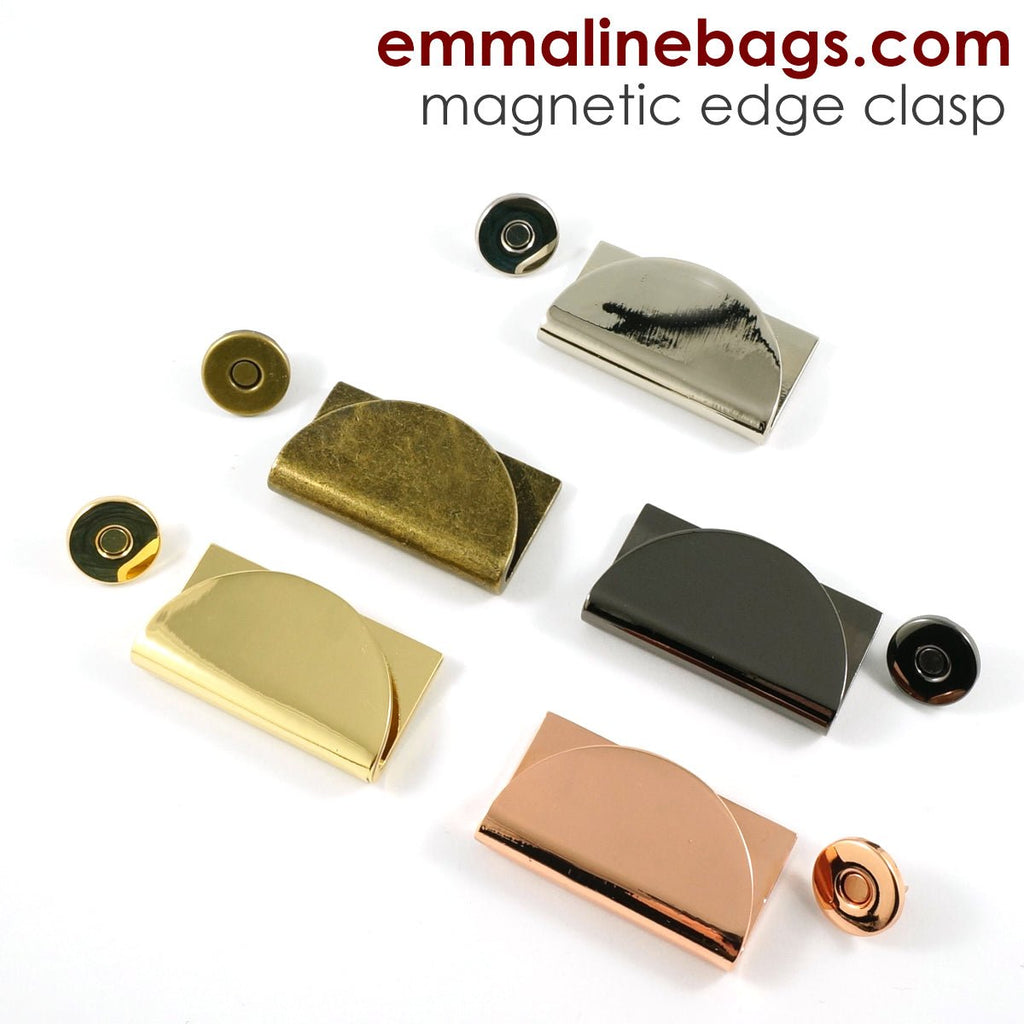 Half Moon - Magnetic Edge Clasp - Emmaline Bags Inc.