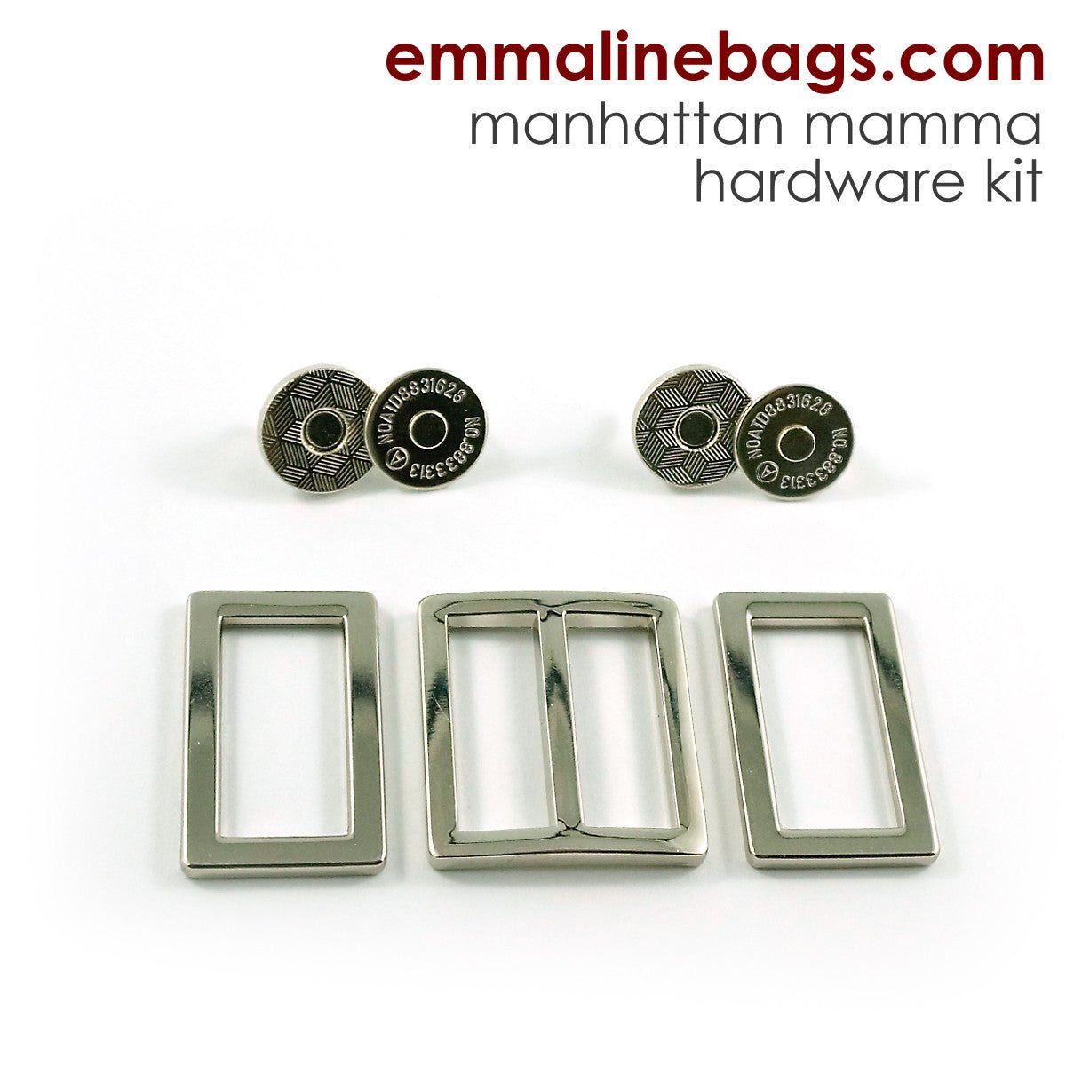 High Quality metal bag hardware for handmade bags at - Emmaline Bags ...