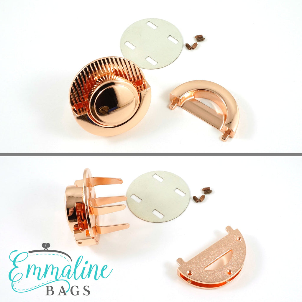 Large "Button" Lock - Emmaline Bags Inc.