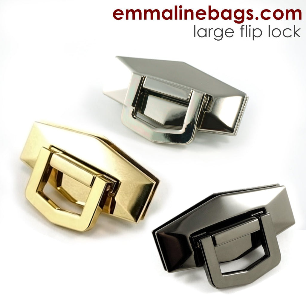 Large Flip Lock - Emmaline Bags Inc.