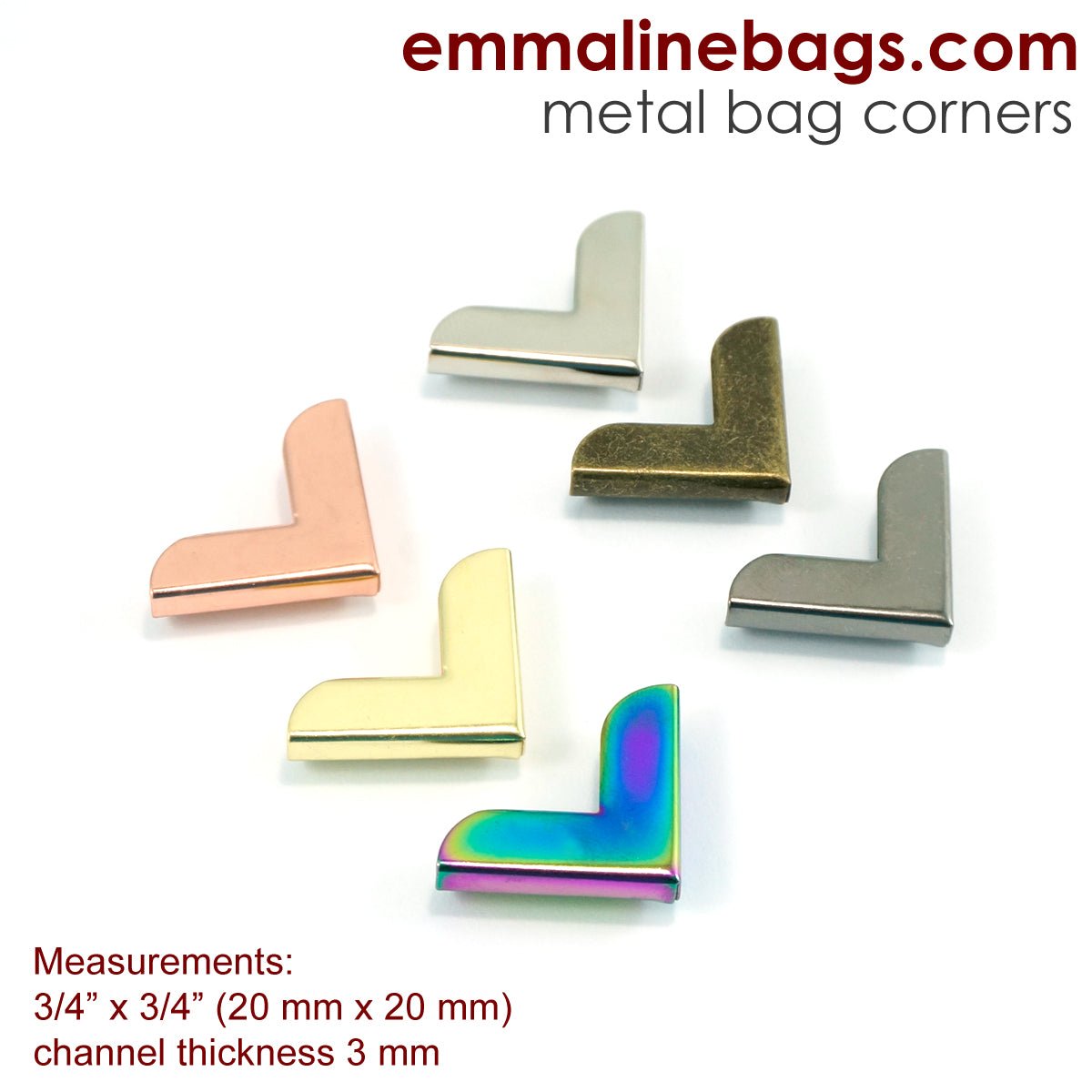 High Quality metal bag hardware for handmade bags at - Emmaline Bags ...