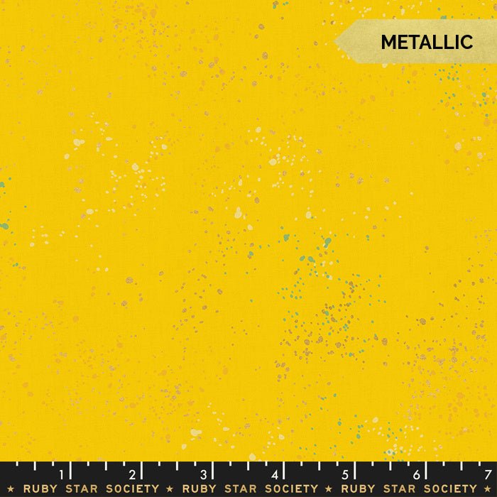 Metallic Sunshine SPECKLED • by Ruby Star Society for Moda (1/4 yard ...