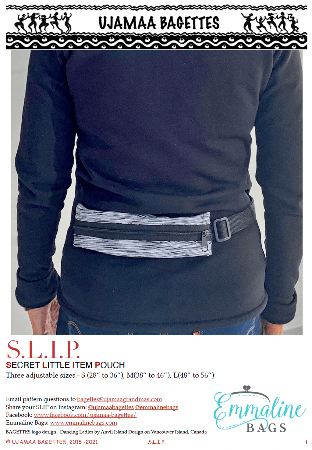 PDF - S.L.I.P. - Secret Little Item Pouch by UJAMAA BAGETTES - Emmaline ...