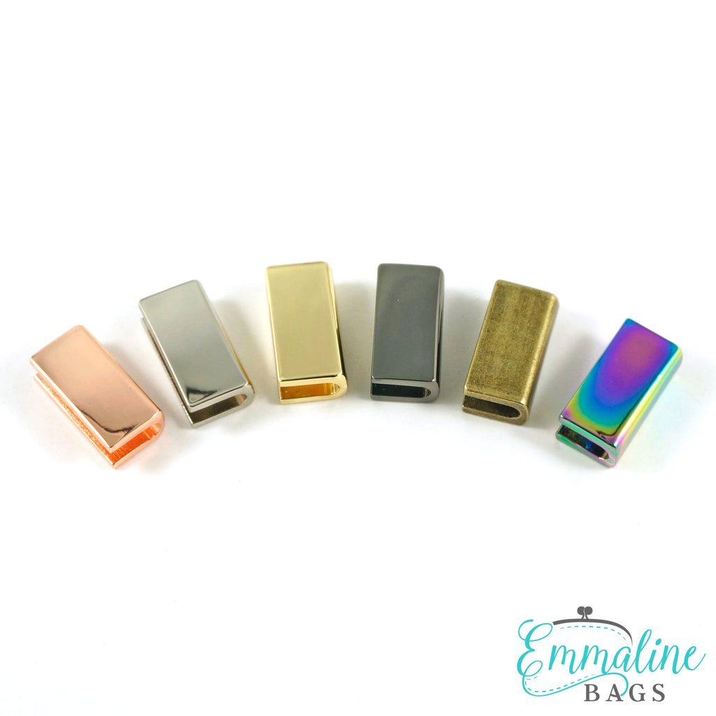 Rectangular Strap End Caps (3/4" wide) (4 Pack) - Emmaline Bags Inc.