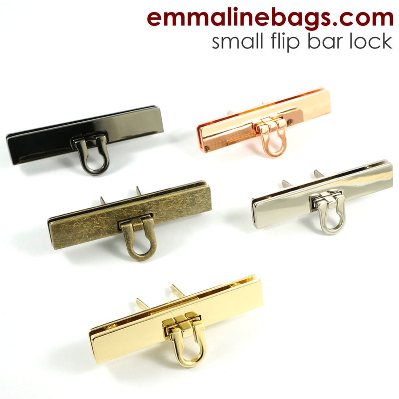 Small Bar Lock with Flip Closure - Emmaline Bags Inc.