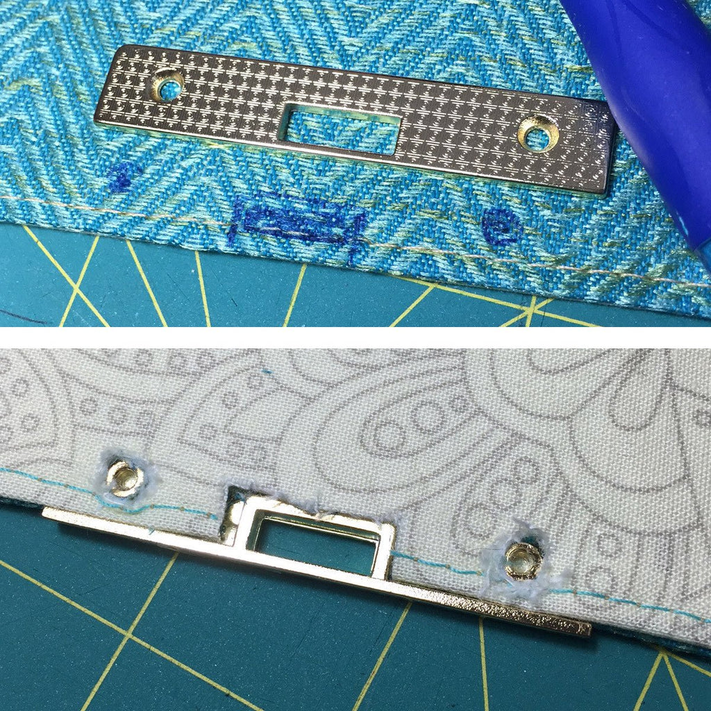 Small Bar Lock with Flip Closure - Emmaline Bags Inc.