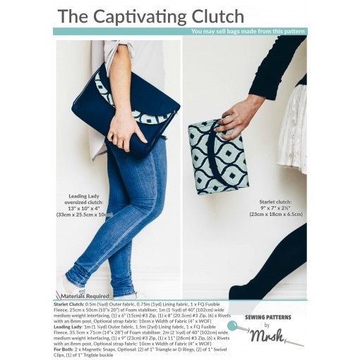 The Captivating Clutch by Sewing Patterns by Mrs H (Printed Paper ...