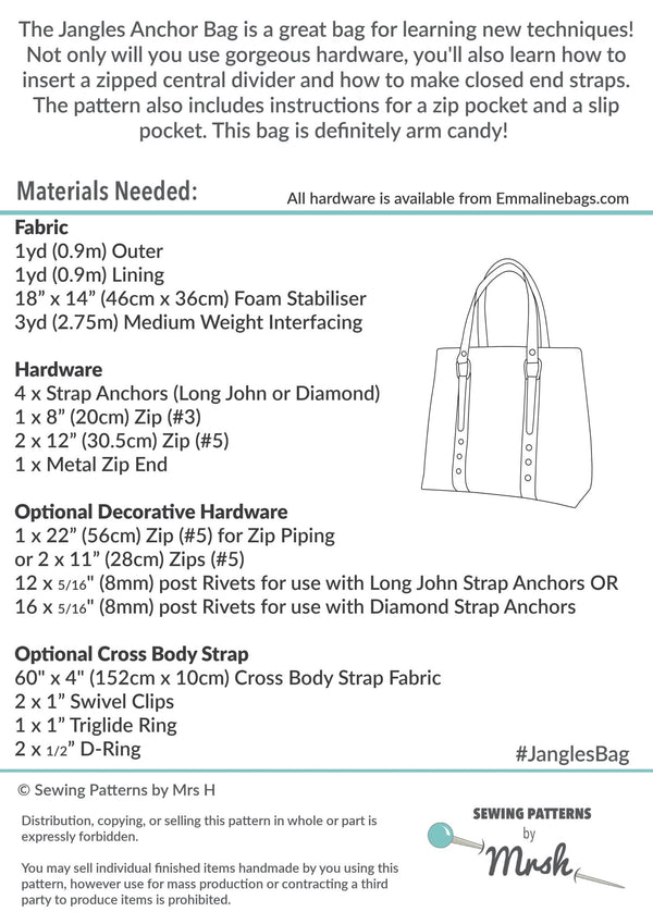 All Printed PAPER Sewing Patterns - Emmaline Bags Inc. – Page 2