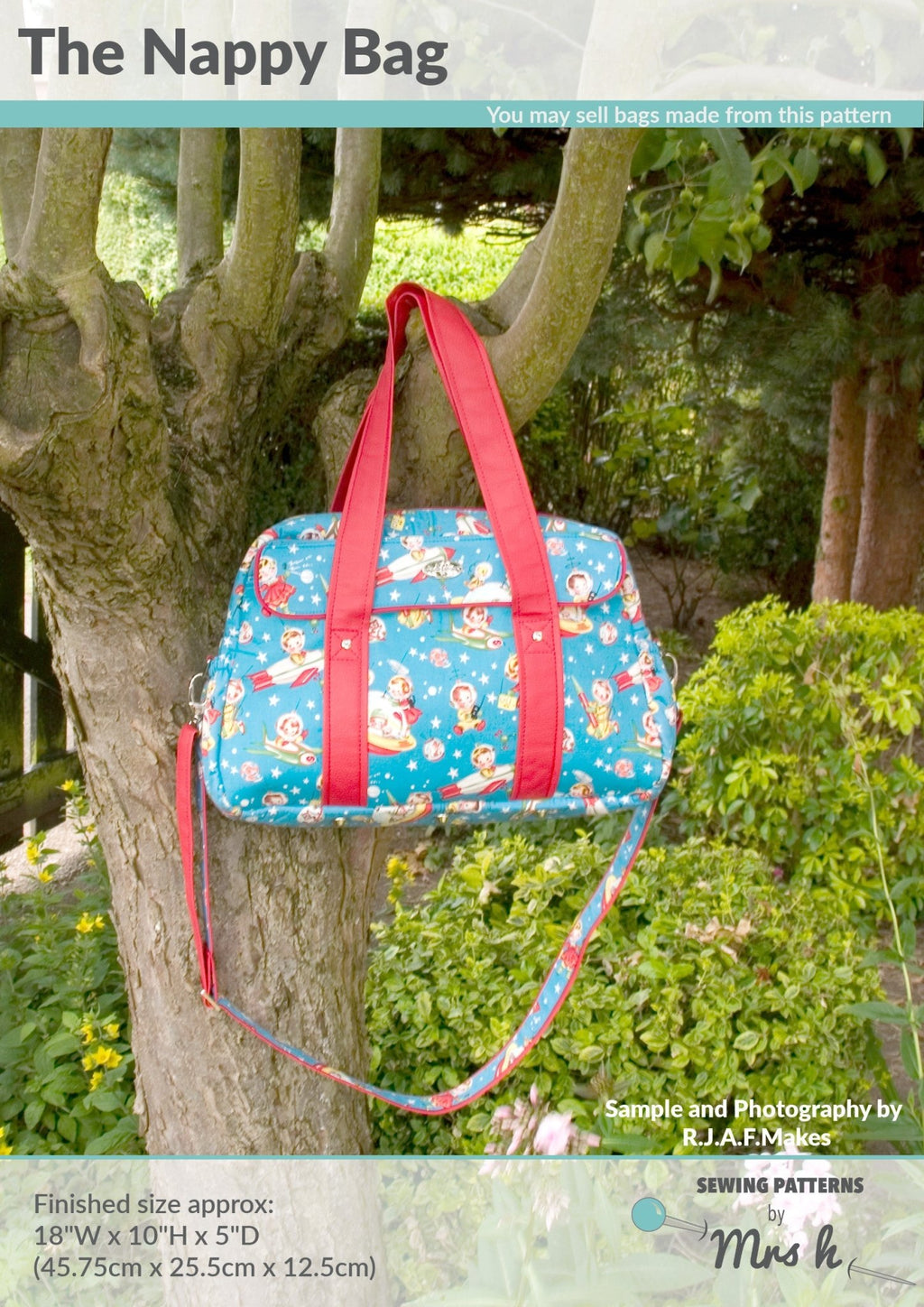 The Nappy Bag by Sewing Patterns by Mrs H (Printed Paper Pattern ...